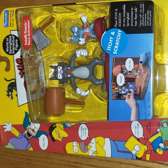 Playmates Toys | Toys | The Simpsons Unopened Figure Itchy And Scratchy ...